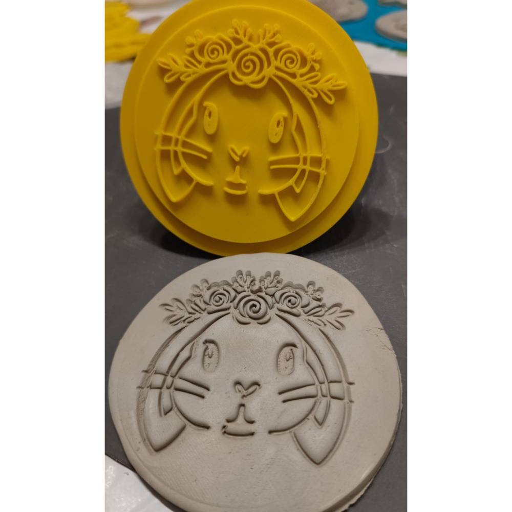 3D Druck Ton Stempel | Stempel für Töpfer | Töpferei Stempel | Logo ...