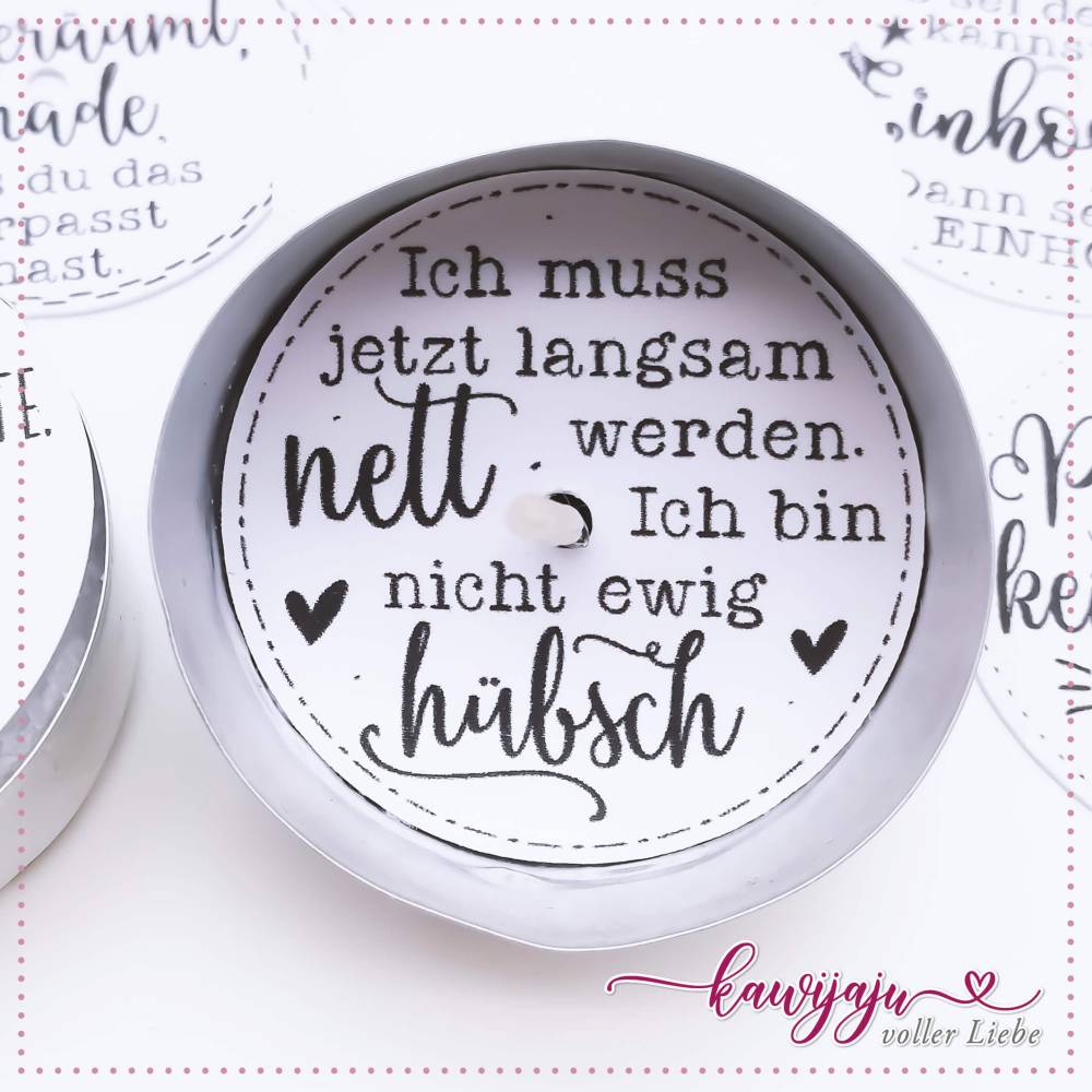 Download: Teelichtbotschaften freche, humorvolle Sprüche, lmaA DIY ...