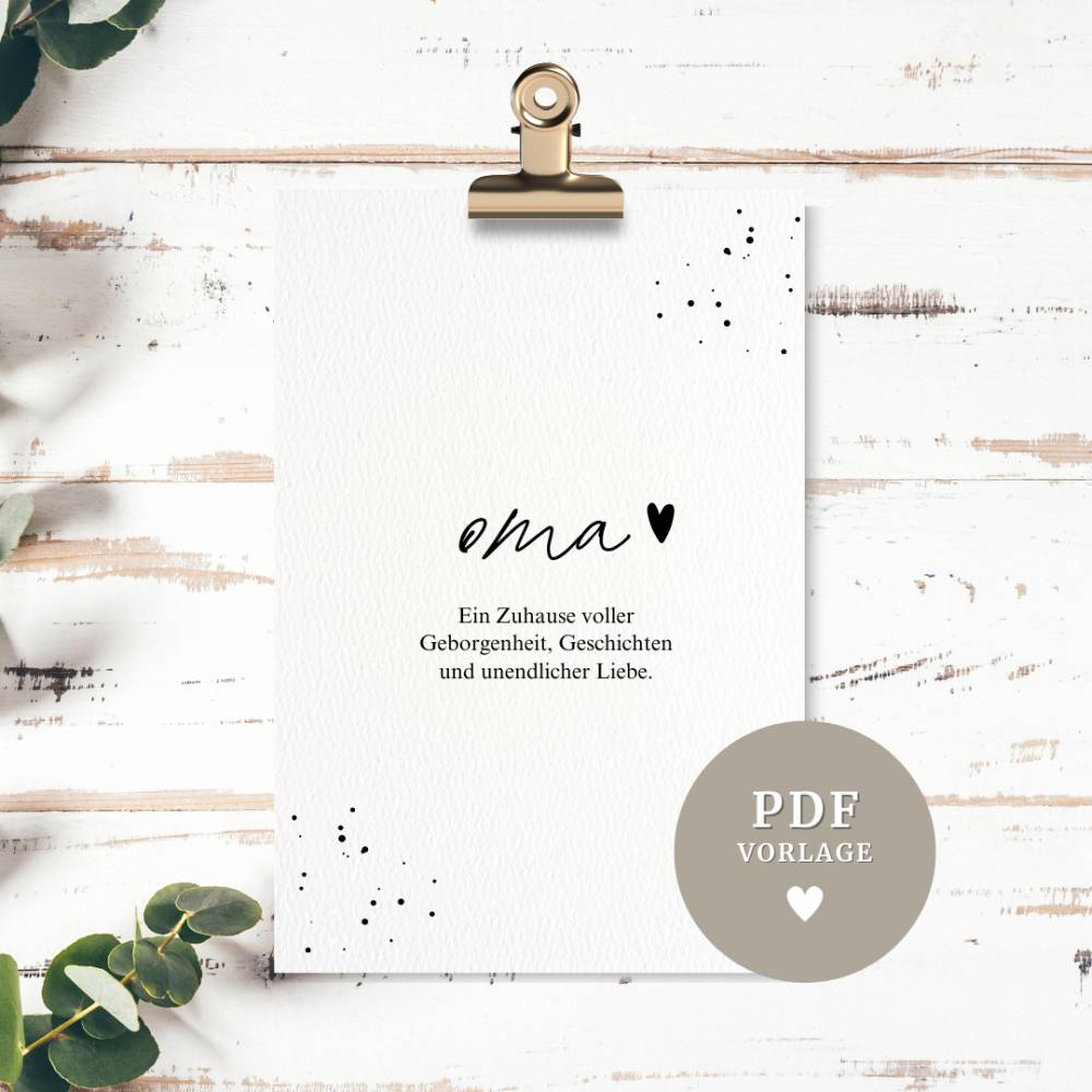 Druckvorlagen mit Definitionen | Set mit 6 Designs | Download zum ...
