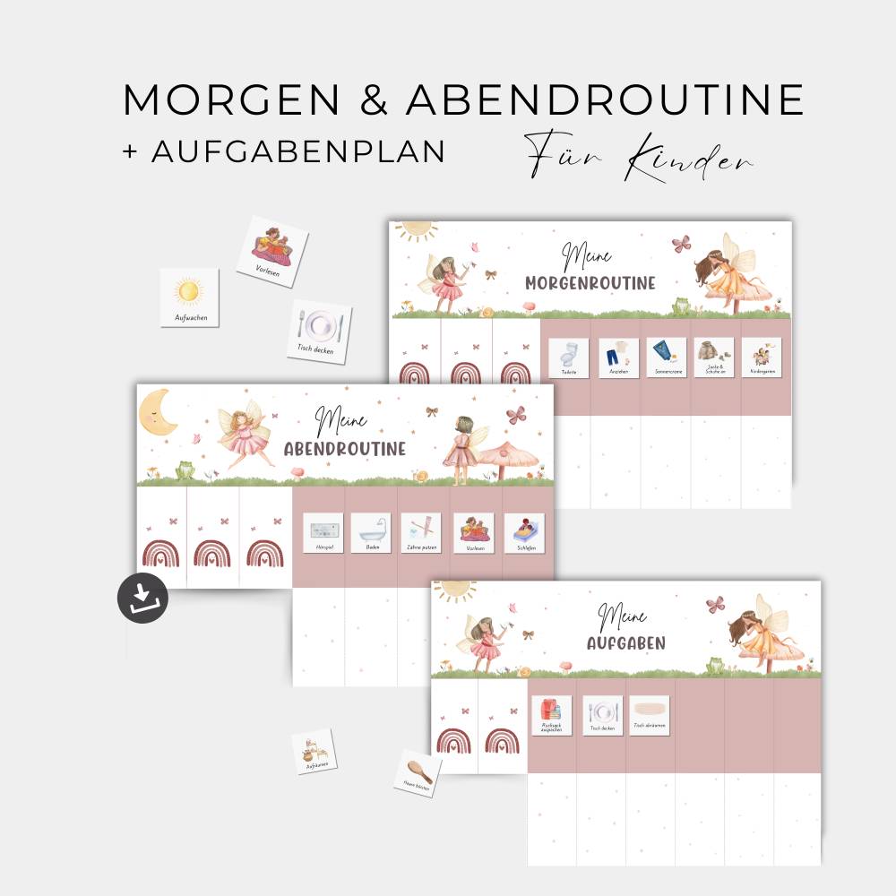 Tagesplan, Morgen- und Abendplan zum Ausdrucken, ausschneiden und ...