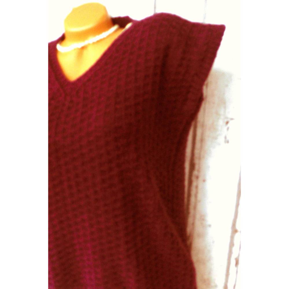 Pullunder Gr. M/L handgestrickter Pullunder einfarbiger Pullunder ...
