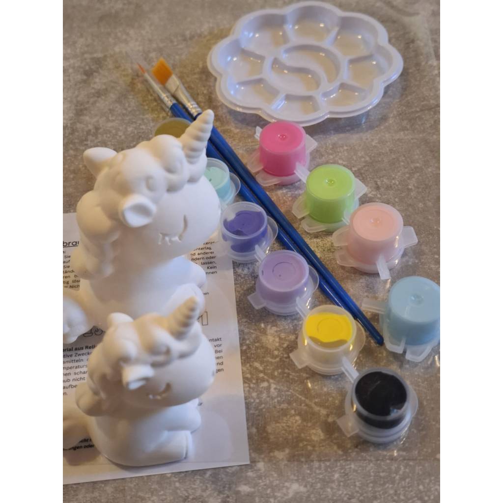 DIY Raysin Einhörner Malset – Komplettset mit Pinseln, Farben ...