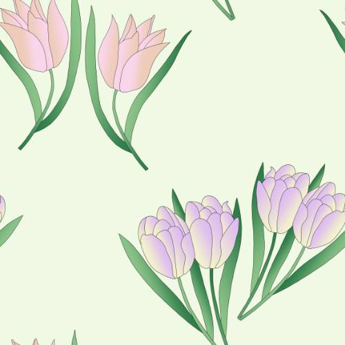 Nahtloses Tulpen-Muster als PNG – 2 Farbvarianten, 6000x6000 Pixel ...