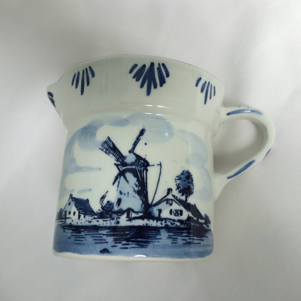 Vintage Krug Milchkrug Delfts Blue Mühle Made in Holland Kanne Saftkrug ...