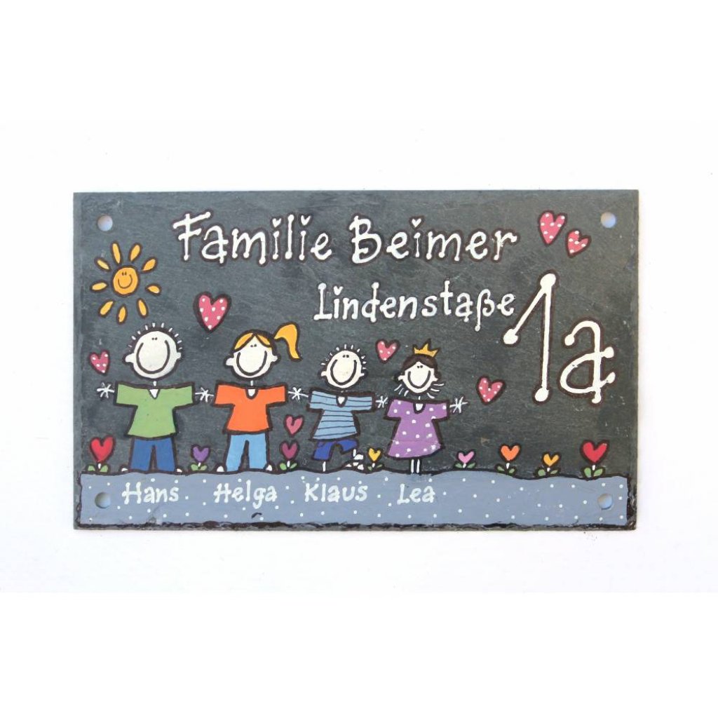 Fabelhafte Namensschild Haustãƒâ¼r Vintage Bild