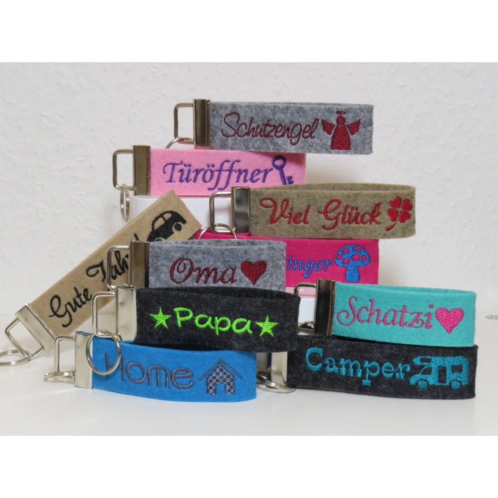 Filz Schlusselanhanger Mit Namen