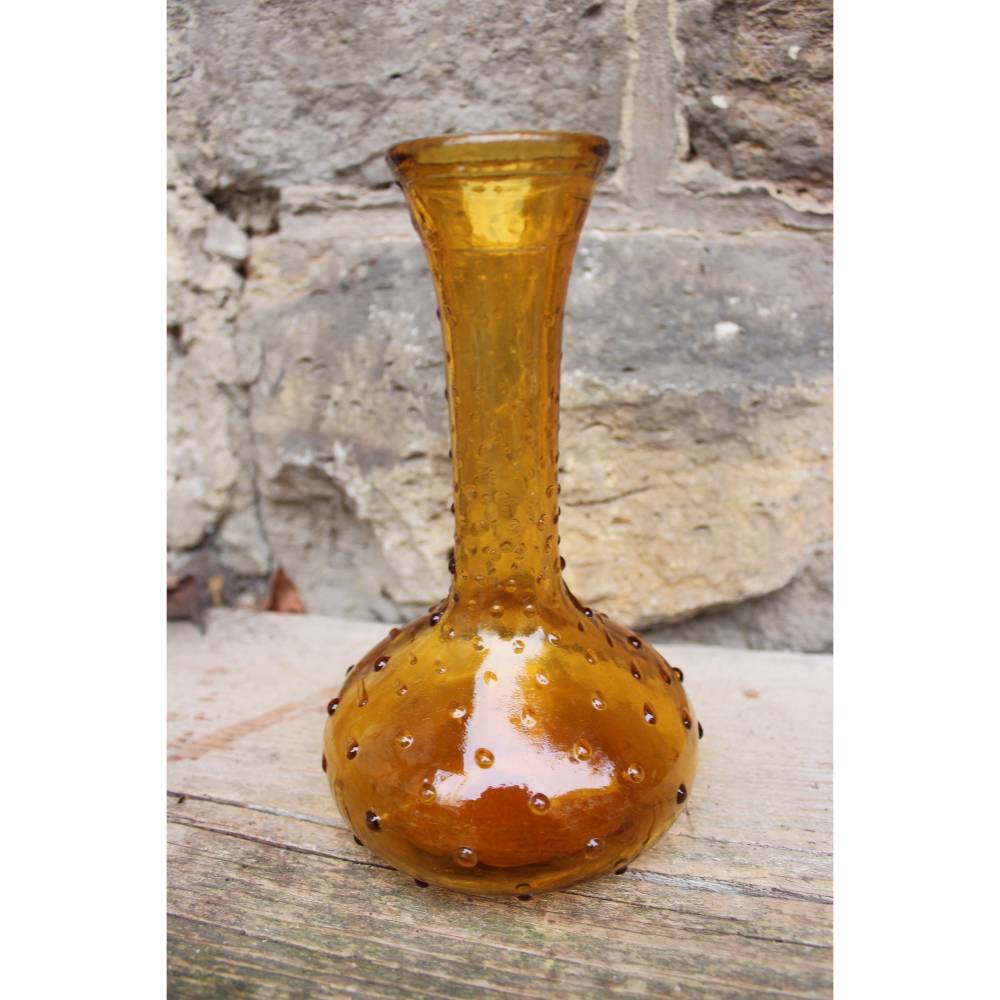 Empoli Bernstein Dekanter Glasflasche 60er Jahre Made in Italy