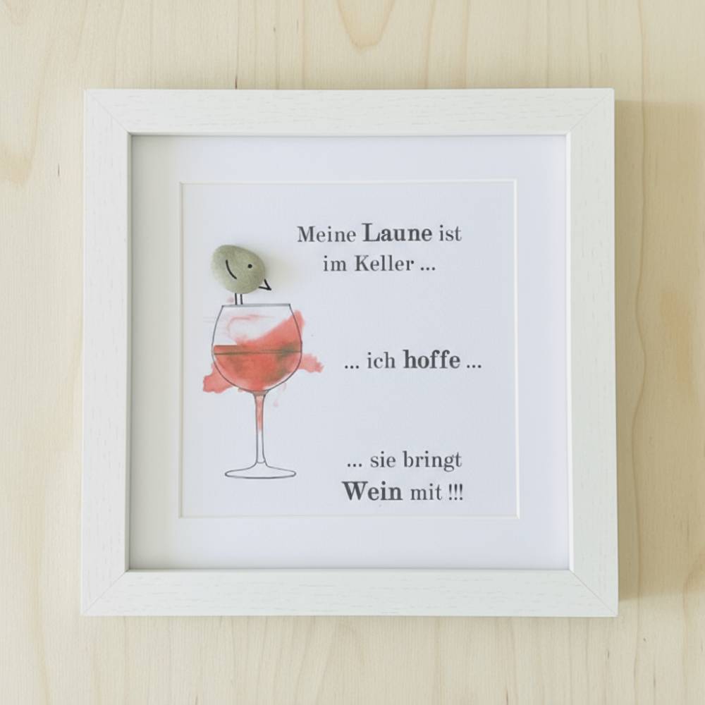 Meine Laune ist Keller Kieselsteinbild – Personalisierbares Wein ...