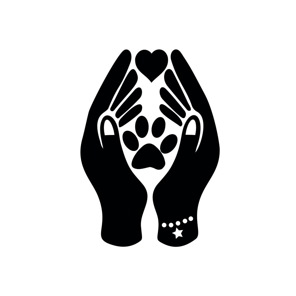Plotterdatei Hand Pfote Liebe Hund Hunde Katze Tierliebe Familie ...