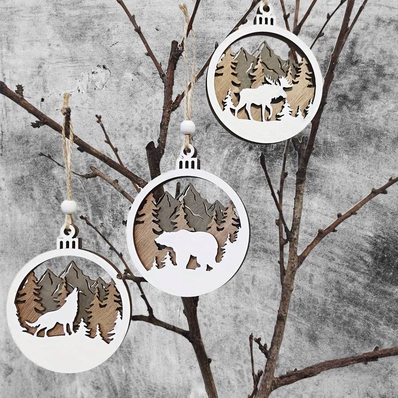 Baumschmuck aus Holz – Personalisierte Kugel mit Name, Weihnachtsdeko ...