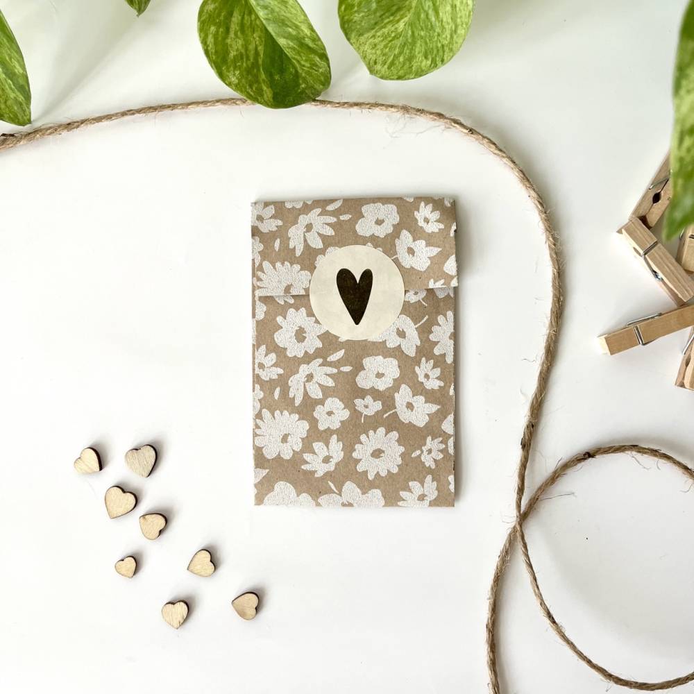 Aufkleber CREME rund mit goldenem Herz 10 Sticker Geschenkaufkleber ...
