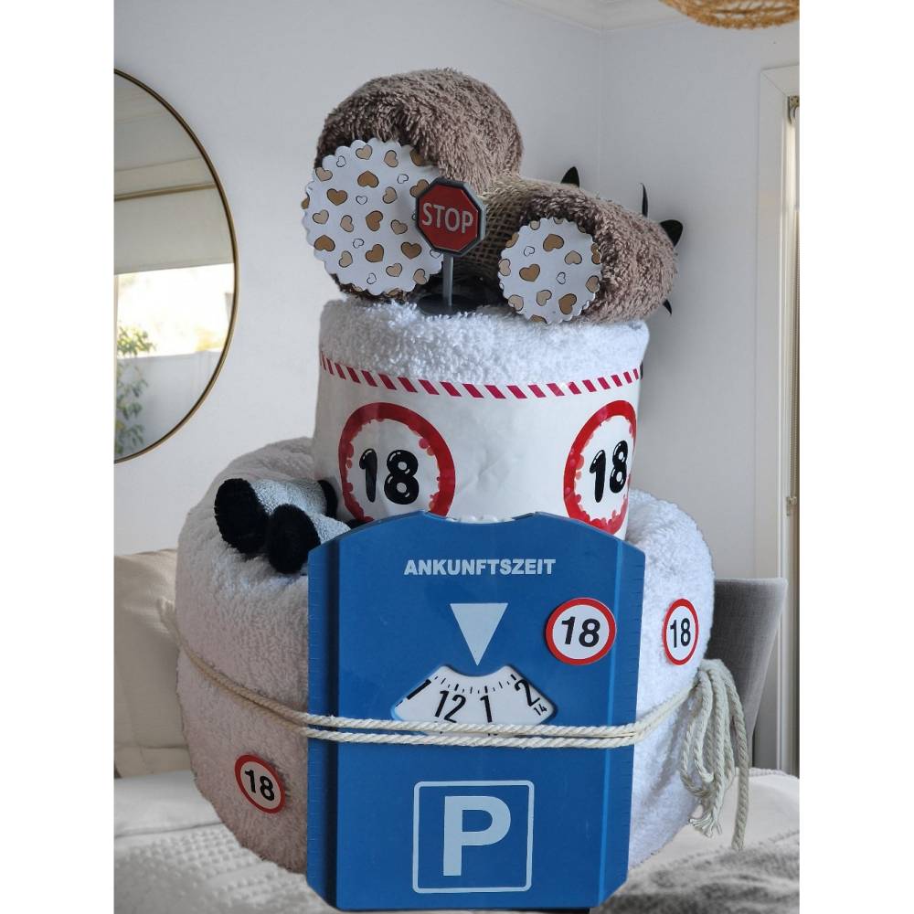 Handtuchtorte Geburtstagstorte 18 Geburtstag